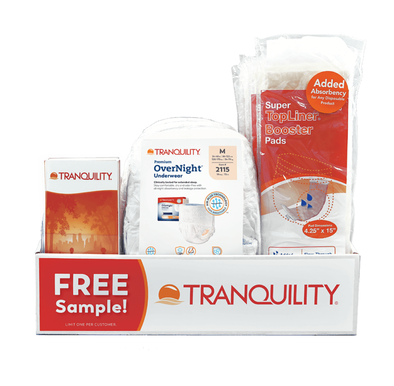 Disposable Absorbent Underwear Sample Tray - Tranquility Products